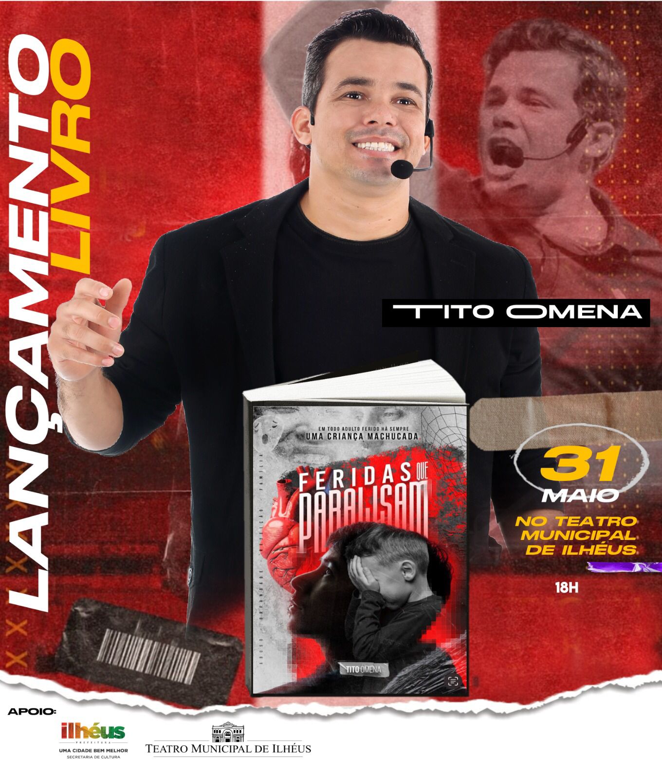 Feridas que Paralisam, livro do Pastor Tito Omena, será lançado nesta ...